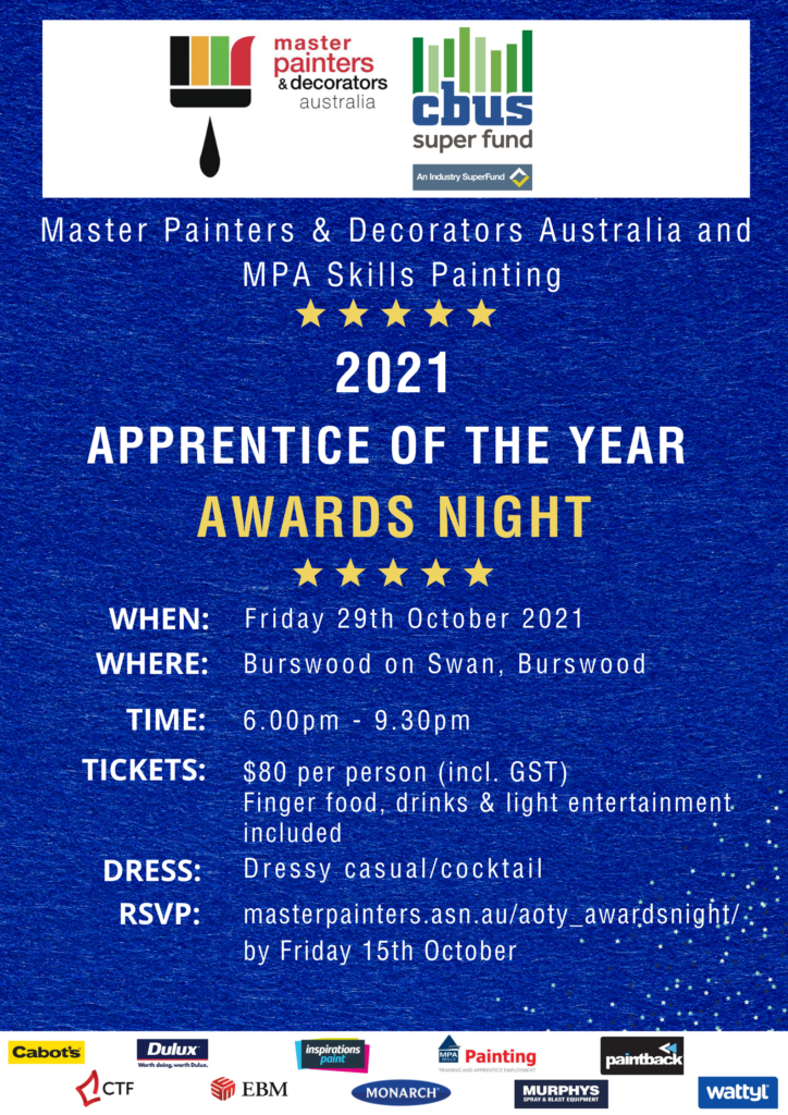 Apprentice of the Year Awards Night - Master Painters